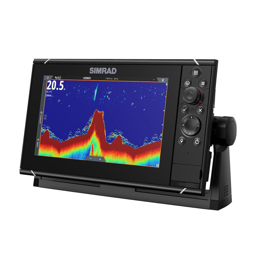 Simrad 9 NSSEVO3S COMBO MFD, WORLD BASEMAP