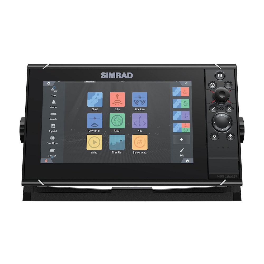 Simrad 9 NSSEVO3S COMBO MFD, WORLD BASEMAP